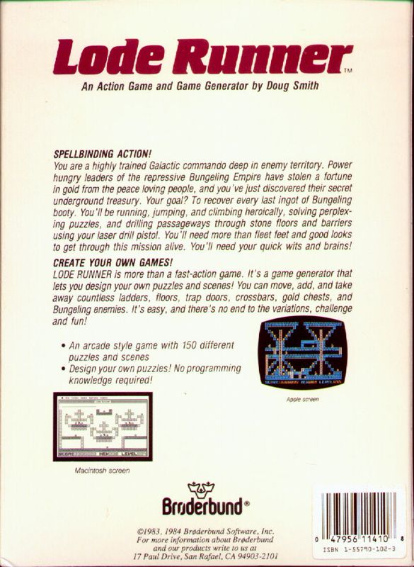 Lode Runner cover or packaging material - MobyGames