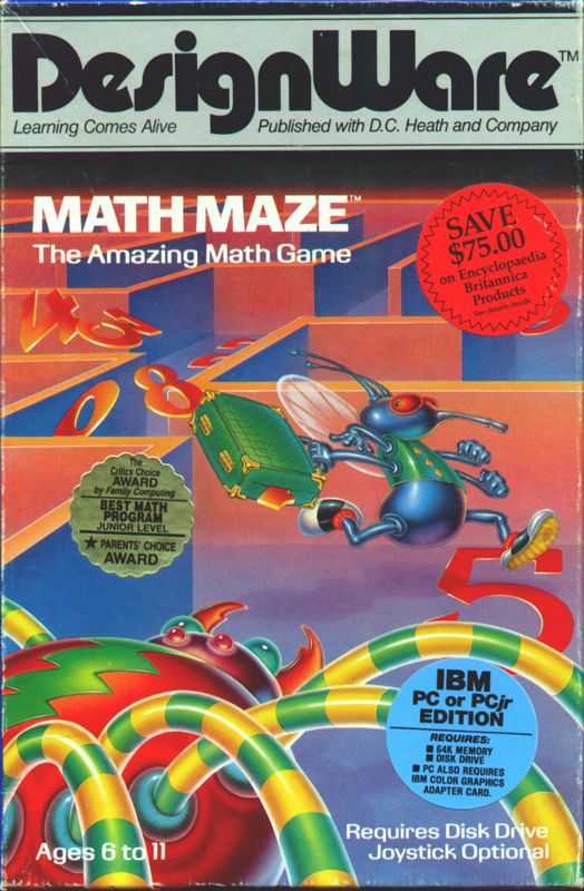 Math Maze cover or packaging material - MobyGames