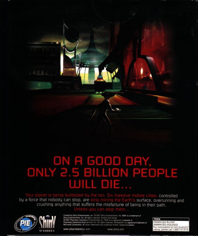 MDK cover or packaging material - MobyGames