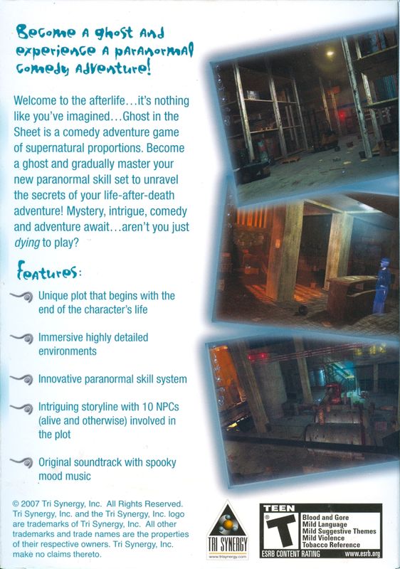 Ghost in the Sheet cover or packaging material - MobyGames