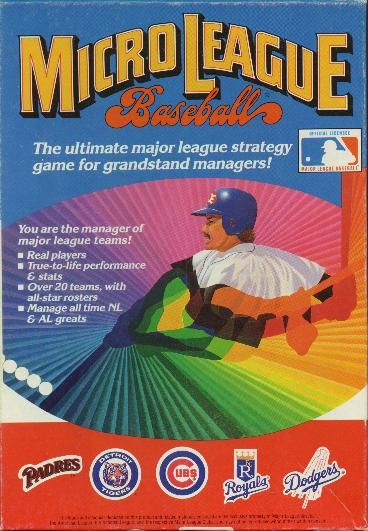 MicroLeague Baseball (1984) - MobyGames