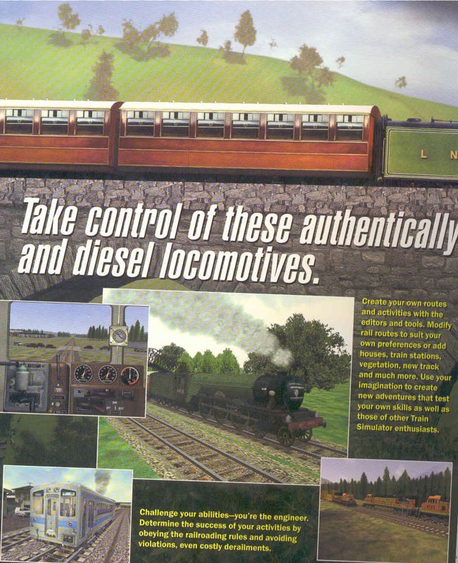Microsoft Train Simulator cover or packaging material - MobyGames
