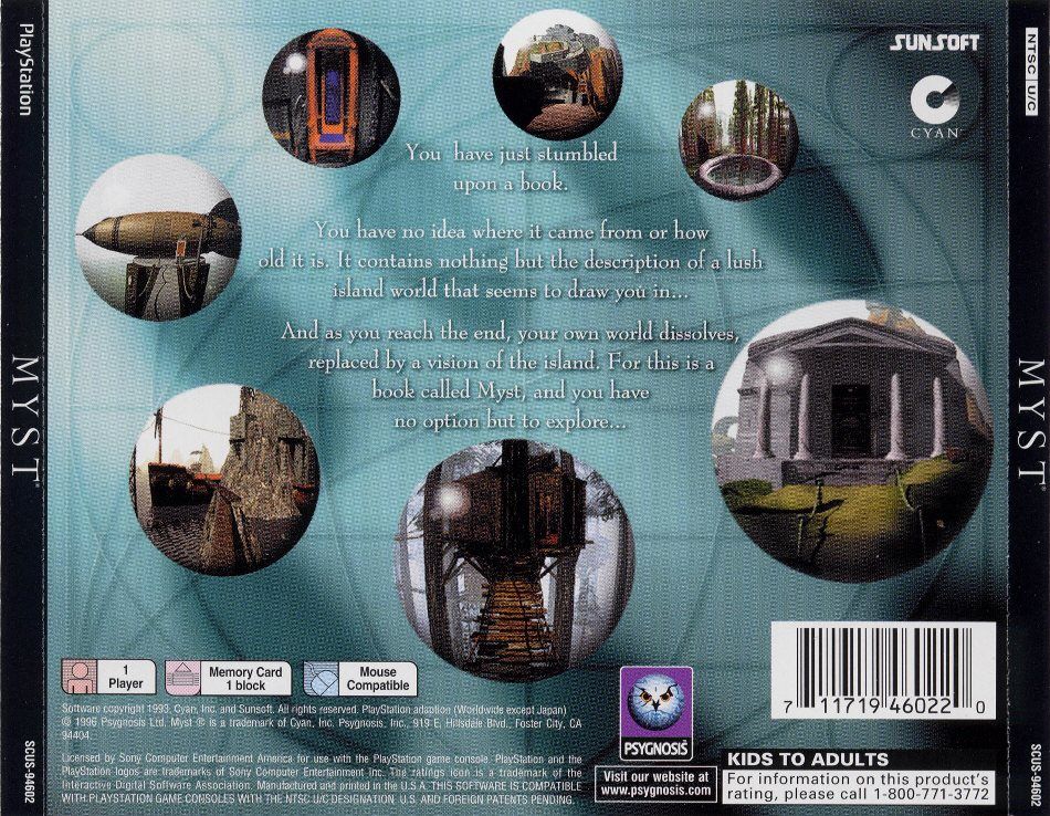 Myst cover or packaging material - MobyGames