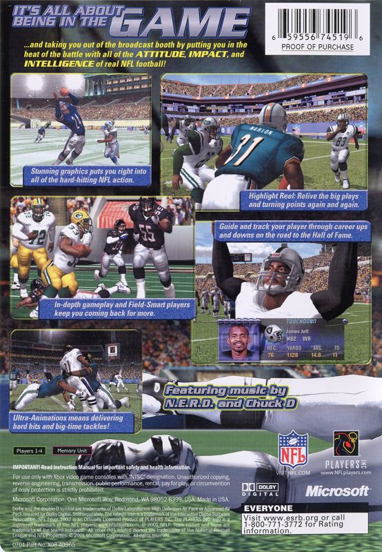 NFL Fever 2002 cover or packaging material - MobyGames