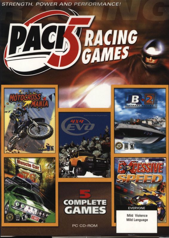 Pack 5 Racing Games cover or packaging material - MobyGames