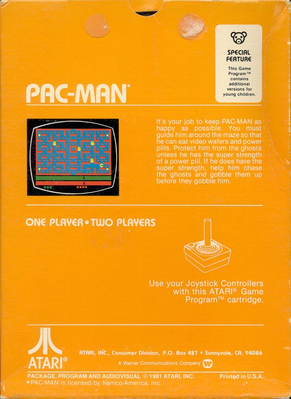 Pac-Man cover or packaging material - MobyGames