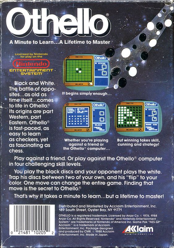 Othello cover or packaging material - MobyGames