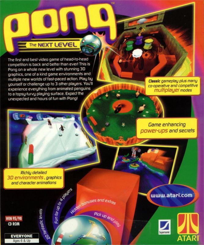 Pong: The Next Level cover or packaging material - MobyGames