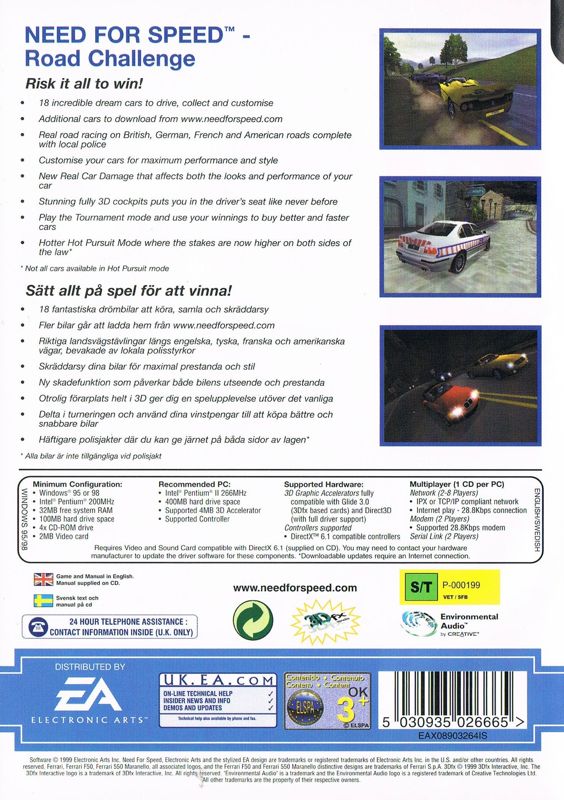 Need for Speed: High Stakes cover or packaging material - MobyGames