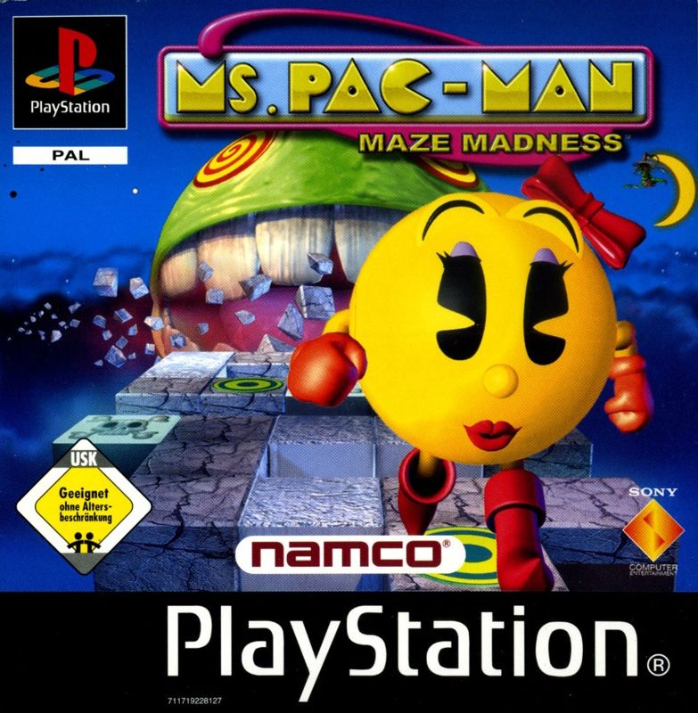 Ms. Pac-Man Maze Madness cover or packaging material - MobyGames