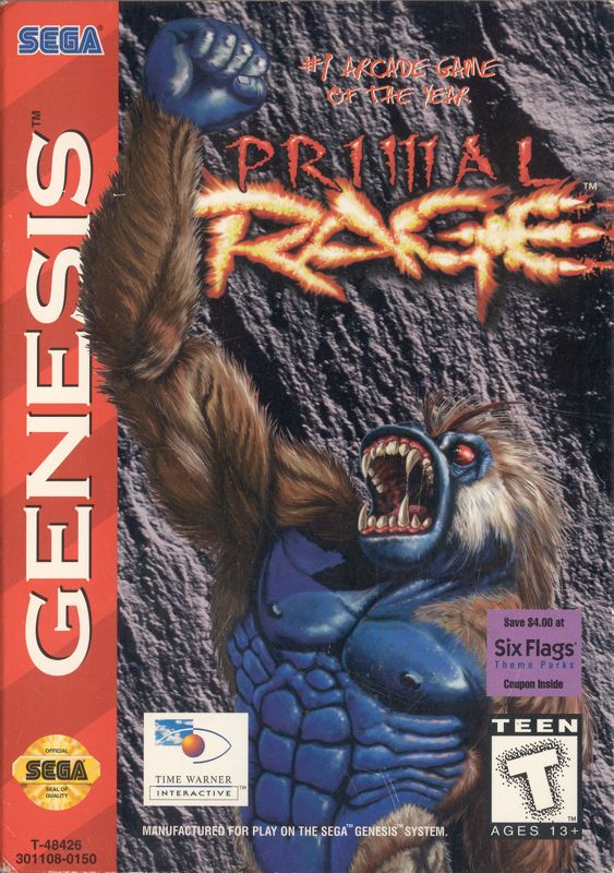 Primal Rage cover or packaging material - MobyGames