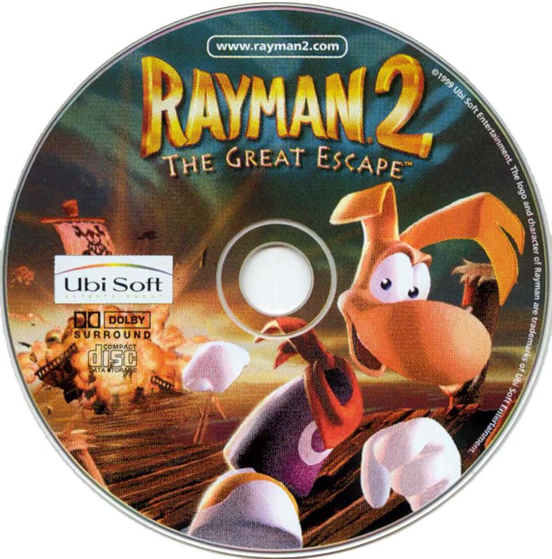 Rayman 2: The Great Escape cover or packaging material - MobyGames