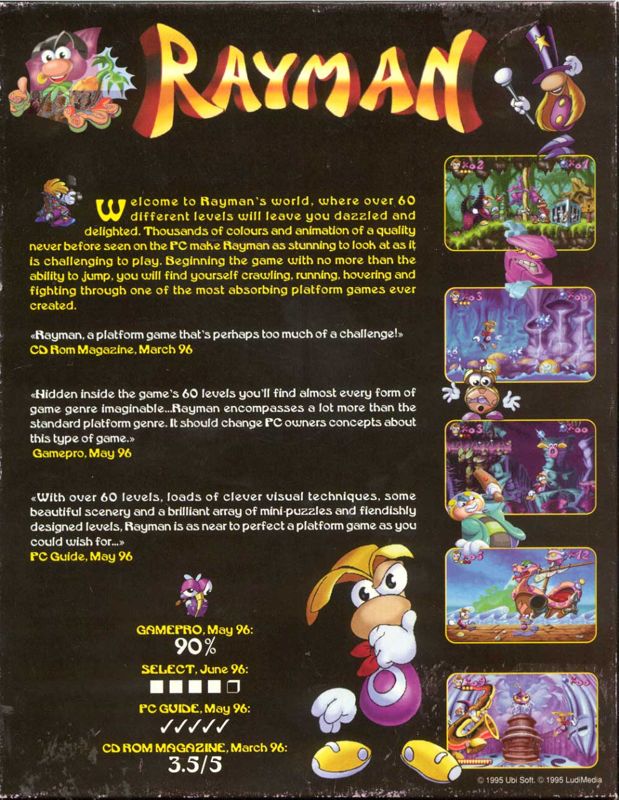 Rayman cover or packaging material - MobyGames