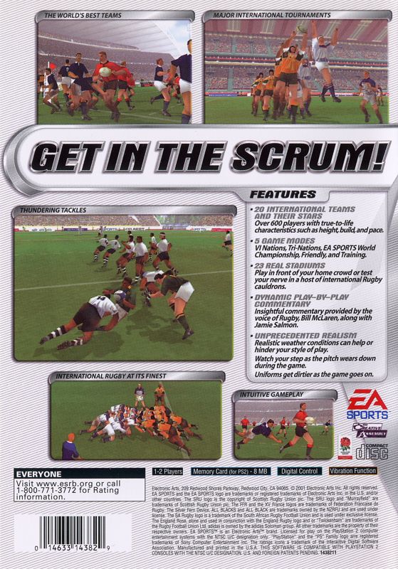 Rugby cover or packaging material - MobyGames