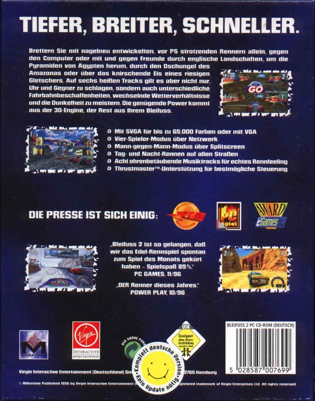 Screamer 2 cover or packaging material - MobyGames