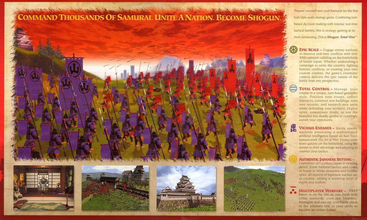 Shogun: Total War cover or packaging material - MobyGames