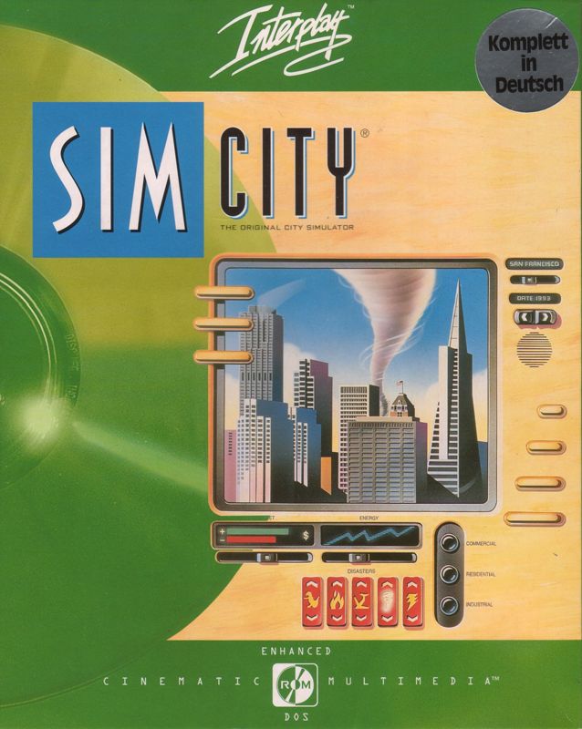 SimCity: Enhanced CD-ROM cover or packaging material - MobyGames