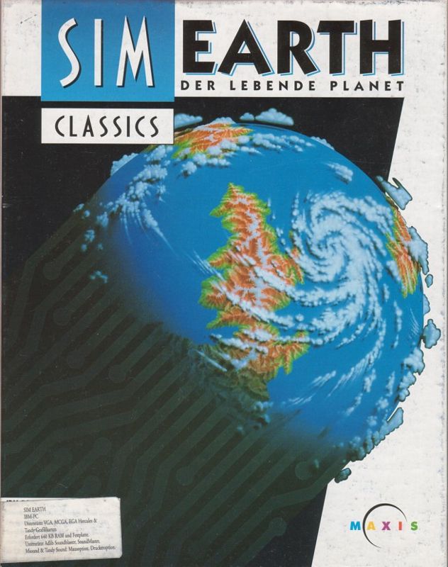SimEarth: The Living Planet cover or packaging material - MobyGames