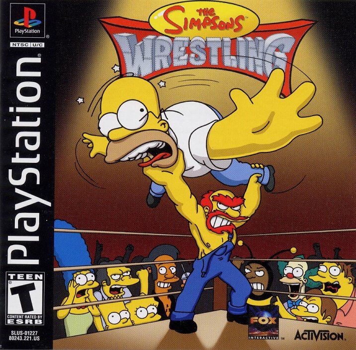 The Simpsons Wrestling promo art, ads, magazines advertisements - MobyGames