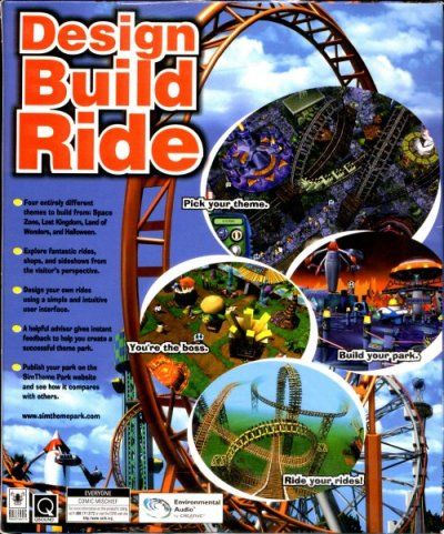 Sim Theme Park cover or packaging material - MobyGames