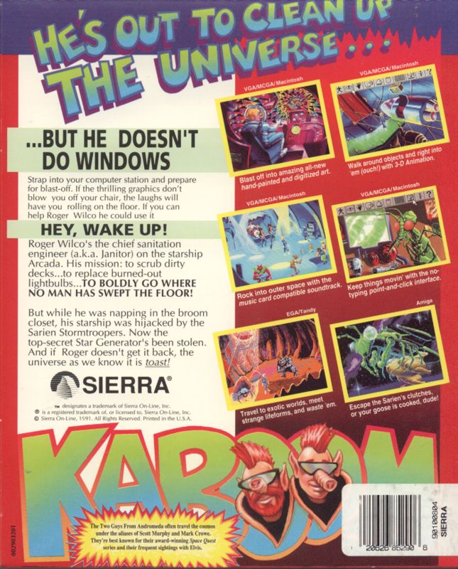 Space Quest I: Roger Wilco in the Sarien Encounter cover or packaging ...