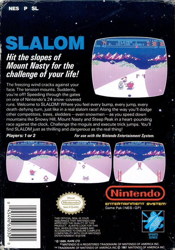 Slalom cover or packaging material - MobyGames