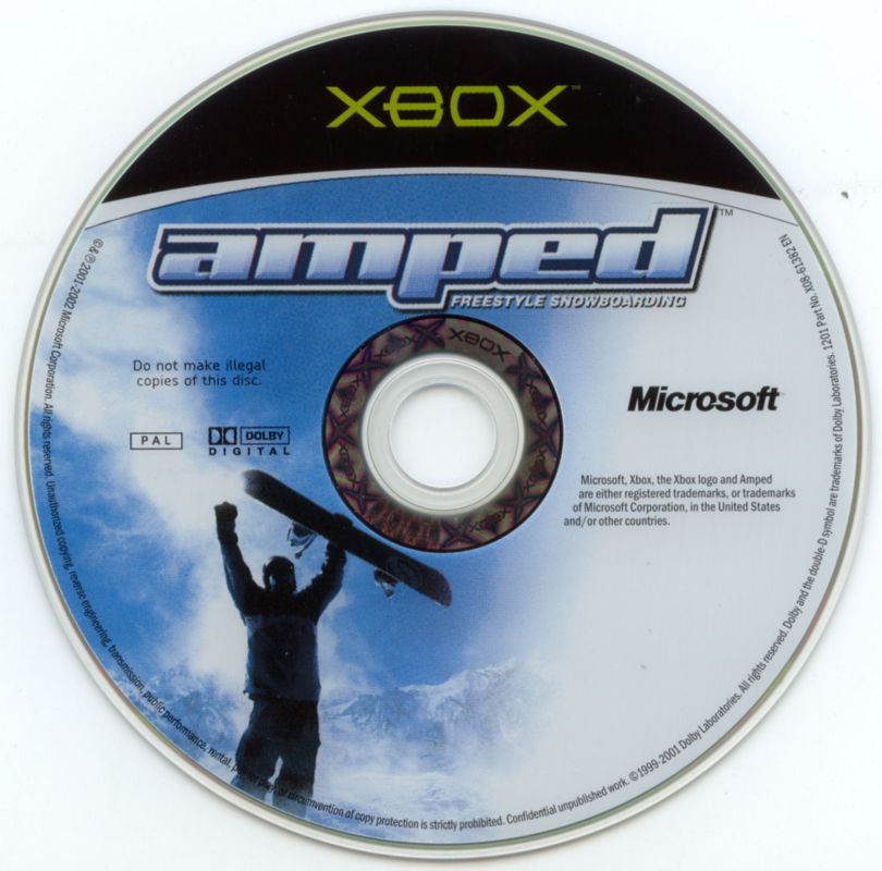 Amped: Freestyle Snowboarding cover or packaging material - MobyGames