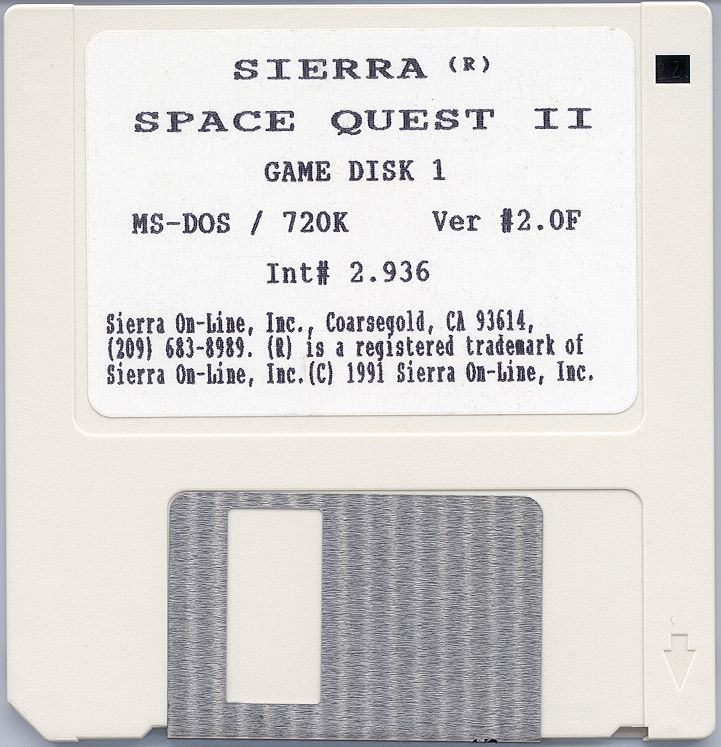 Space Quest II: Chapter II - Vohaul's Revenge cover or packaging ...