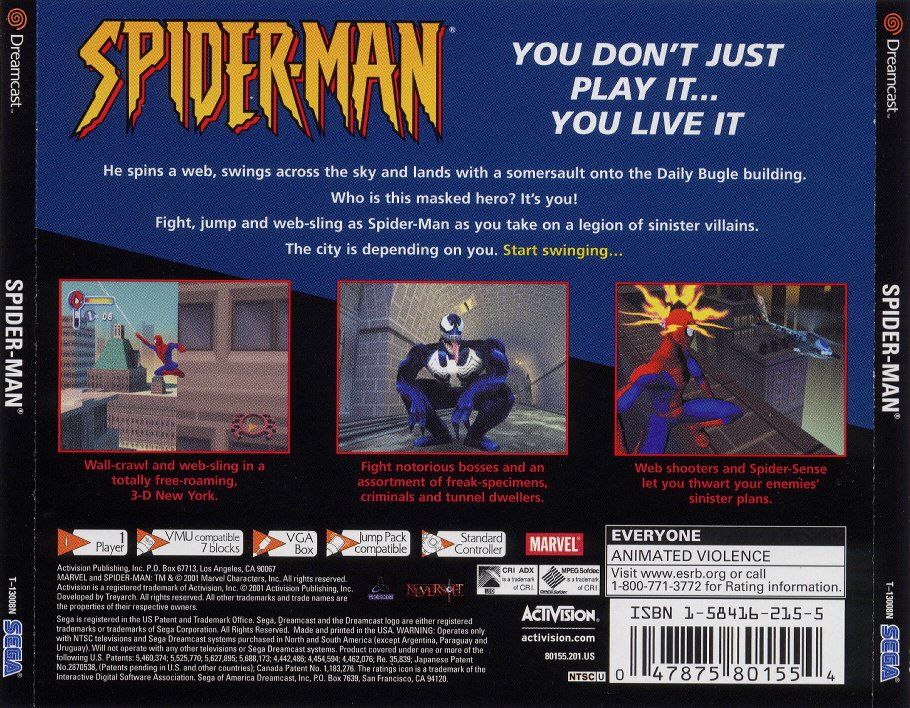 Spider-Man cover or packaging material - MobyGames