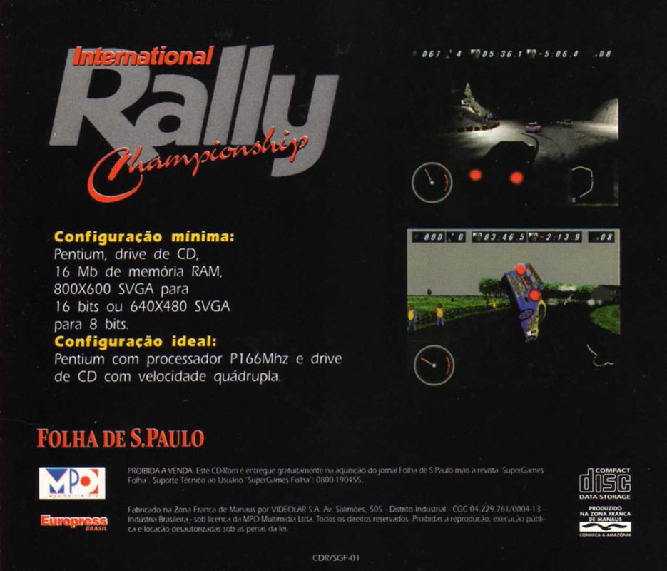 International Rally Championship cover or packaging material - MobyGames