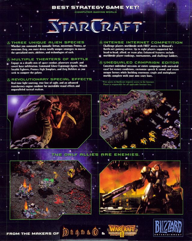 StarCraft cover or packaging material - MobyGames