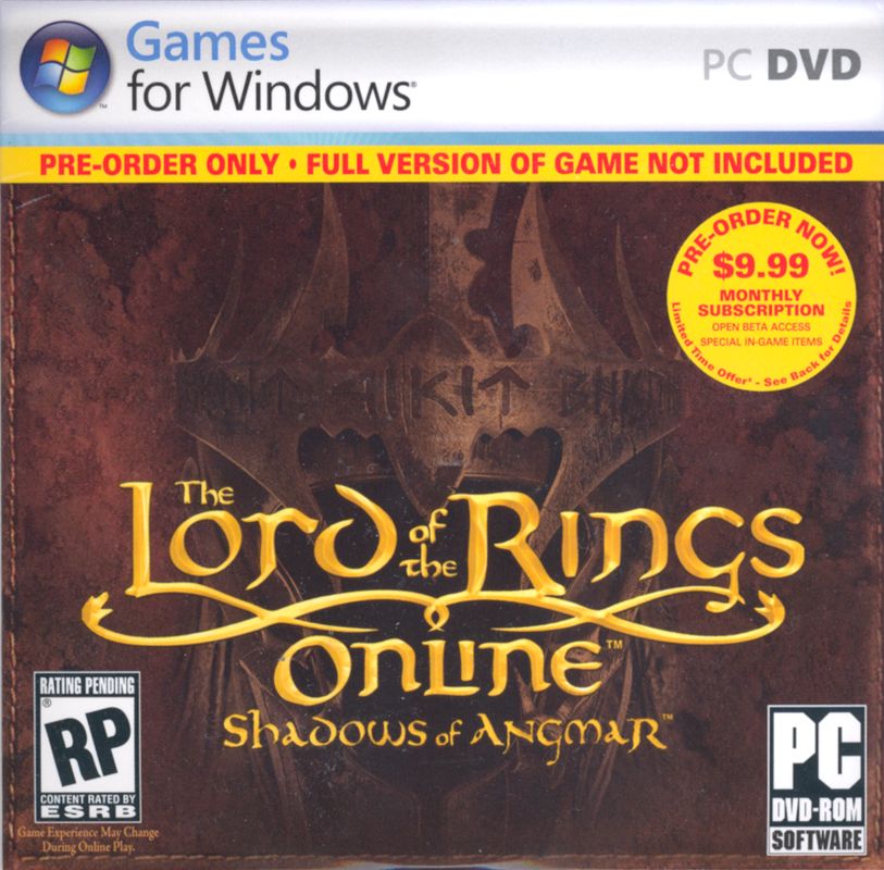 The Lord of the Rings Online: Shadows of Angmar cover or packaging ...