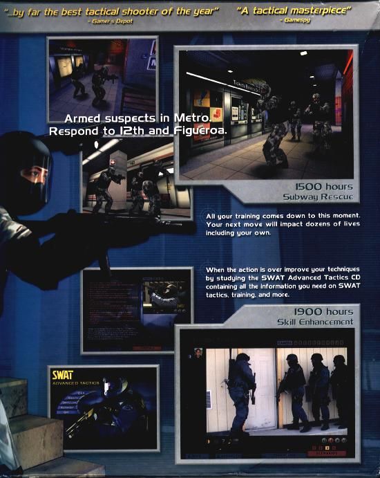 SWAT 3: Tactical Game of the Year Edition cover or packaging material ...