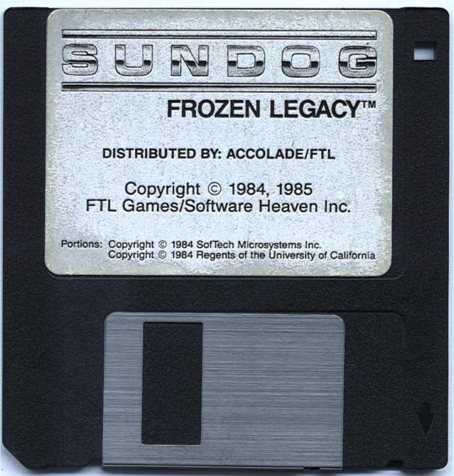 SunDog: Frozen Legacy cover or packaging material - MobyGames