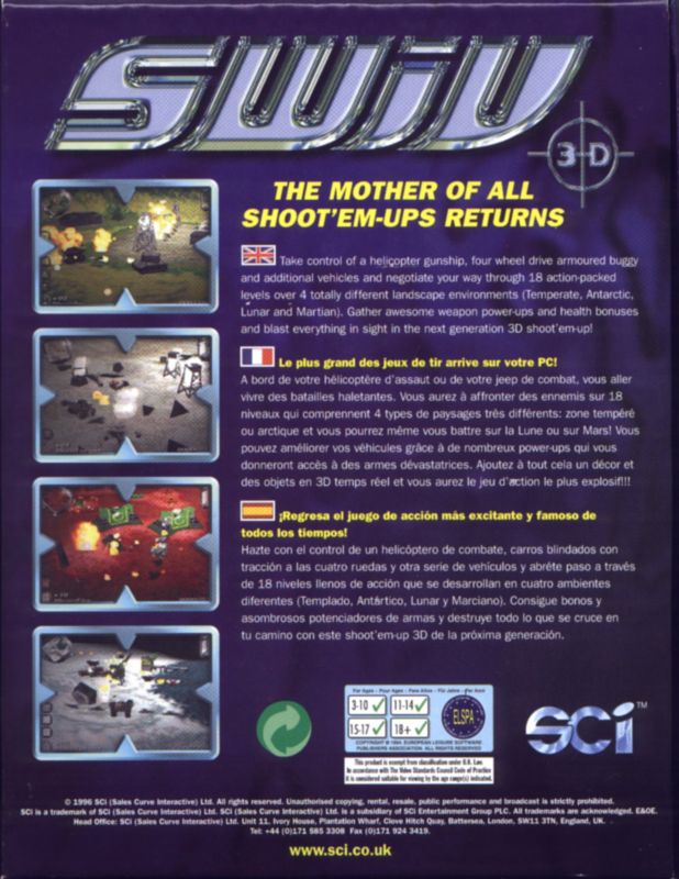 SWIV 3D cover or packaging material - MobyGames