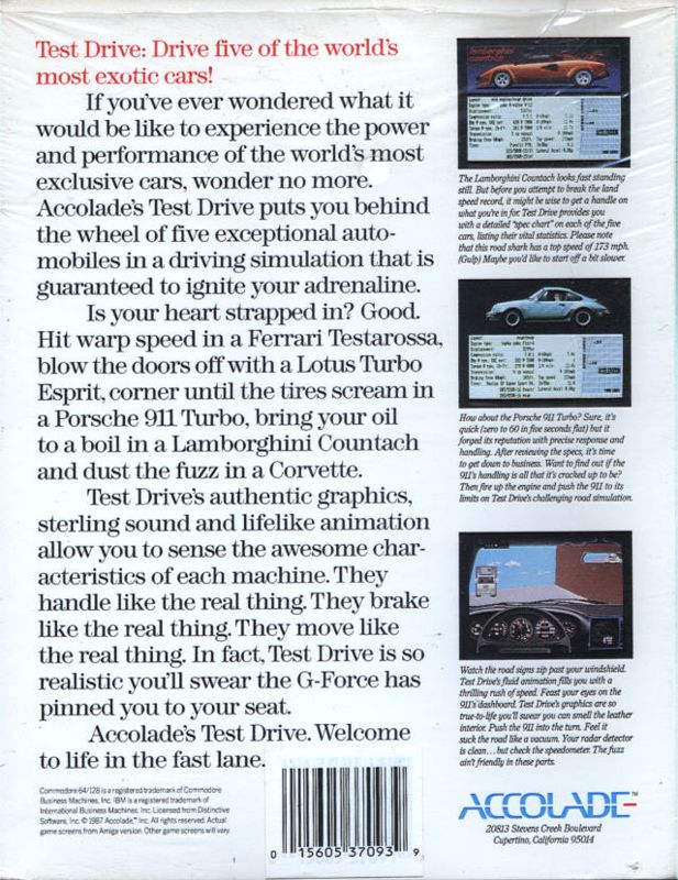Test Drive cover or packaging material - MobyGames