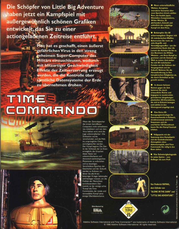 Time Commando cover or packaging material - MobyGames