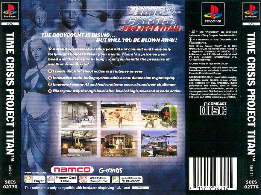 Time Crisis: Project Titan cover or packaging material - MobyGames