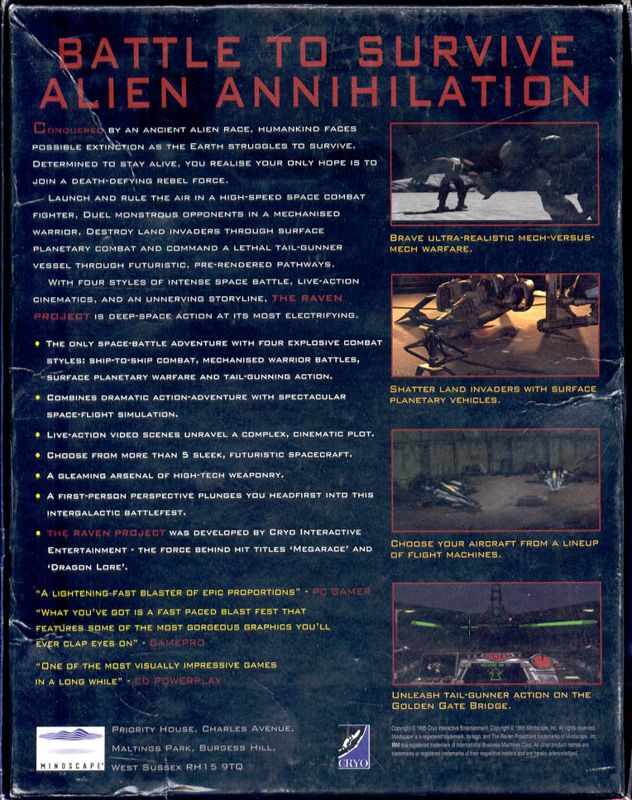 The Raven Project cover or packaging material - MobyGames