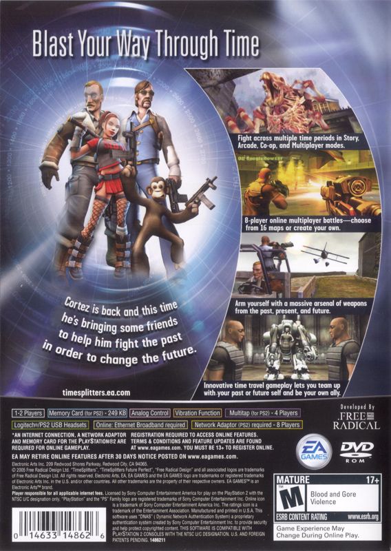 TimeSplitters: Future Perfect cover or packaging material - MobyGames