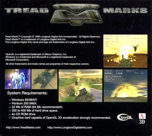 Tread Marks cover or packaging material - MobyGames