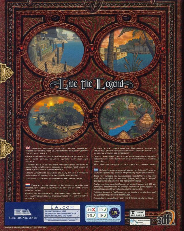 Ultima IX: Ascension cover or packaging material - MobyGames