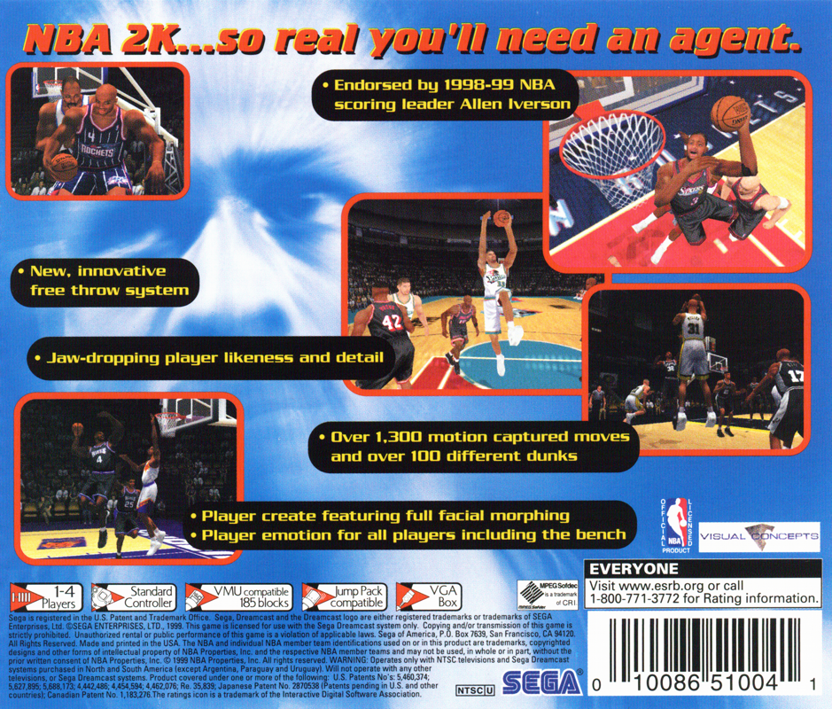 NBA 2K cover or packaging material - MobyGames