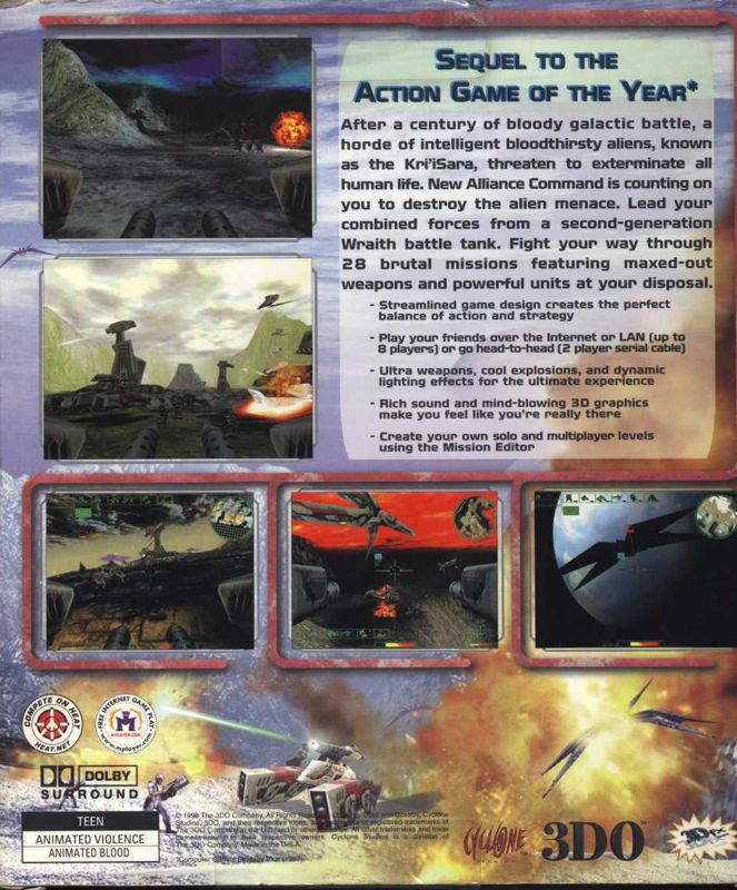 Uprising 2: Lead and Destroy cover or packaging material - MobyGames