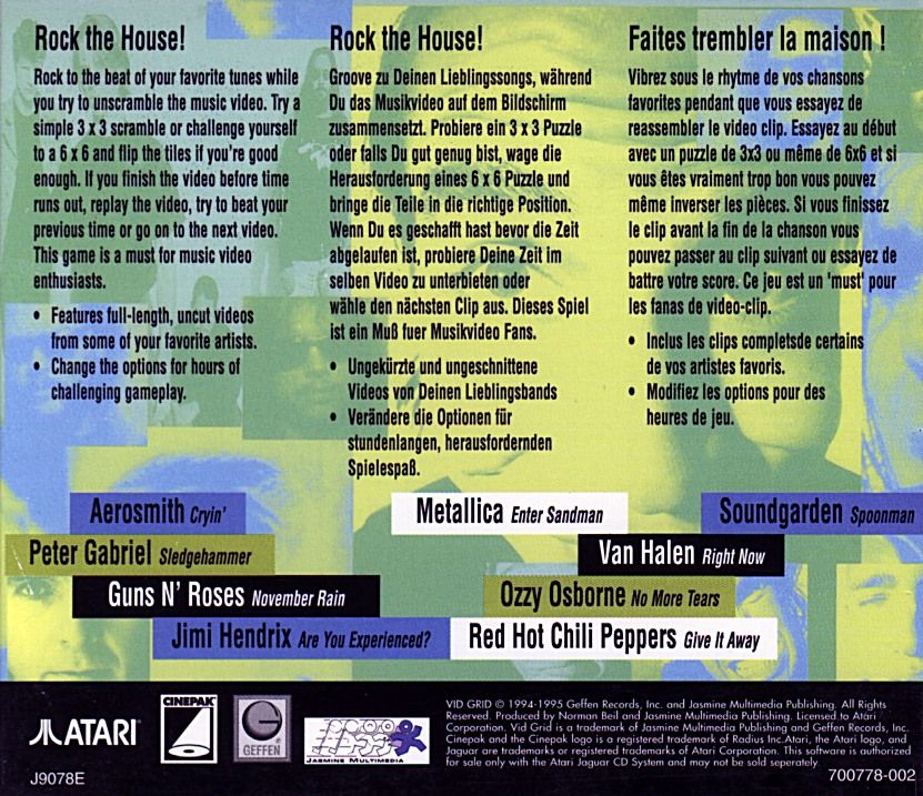 Vid Grid cover or packaging material - MobyGames