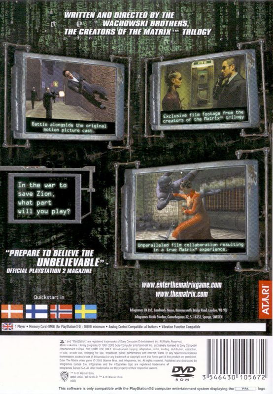 Enter the Matrix cover or packaging material - MobyGames