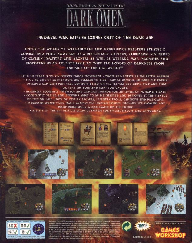 Warhammer: Dark Omen cover or packaging material - MobyGames