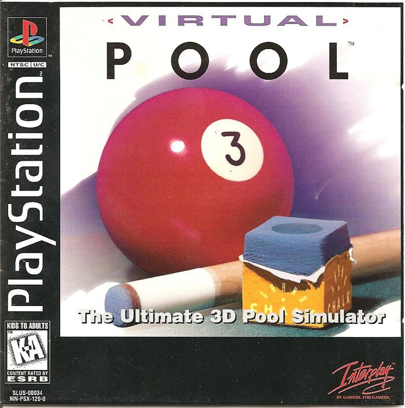 Virtual Pool cover or packaging material - MobyGames