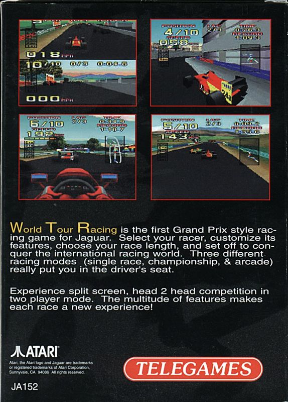 World Tour Racing cover or packaging material - MobyGames