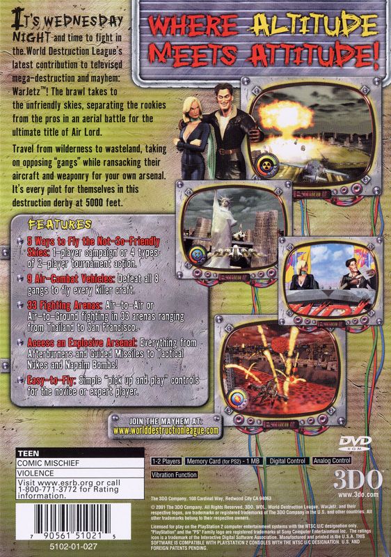 WarJetz cover or packaging material - MobyGames